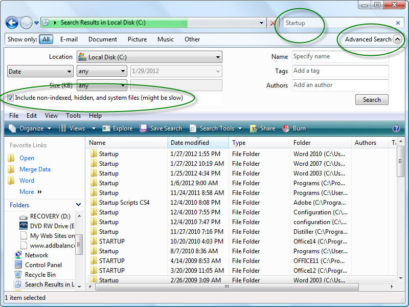 Startup Folder In Microsoft Word